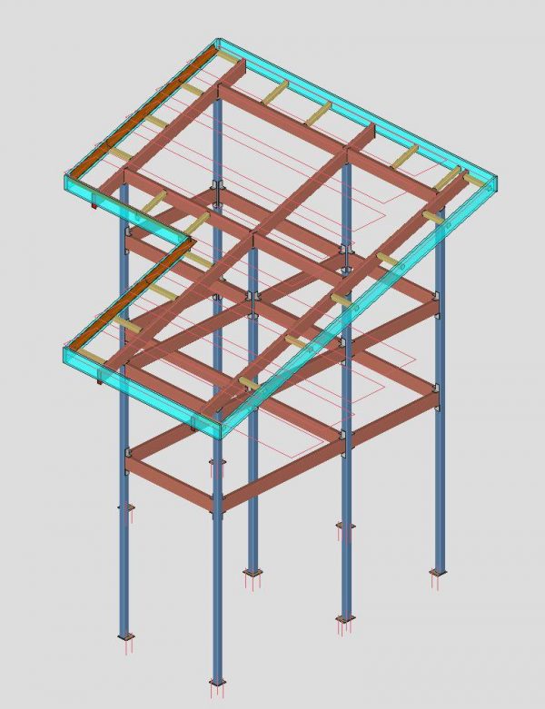 Detailer Projects including Sample Drawings of Steel Detailing